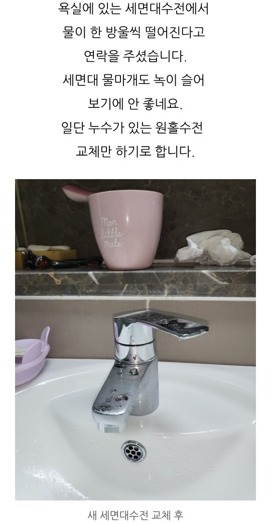 세면대수전 교체 종로구 옥인동 빌라 세면대 수도꼭지 교체ok집수리 누수탐지 서울특별시 종로구 청운효자동 비즈프로필