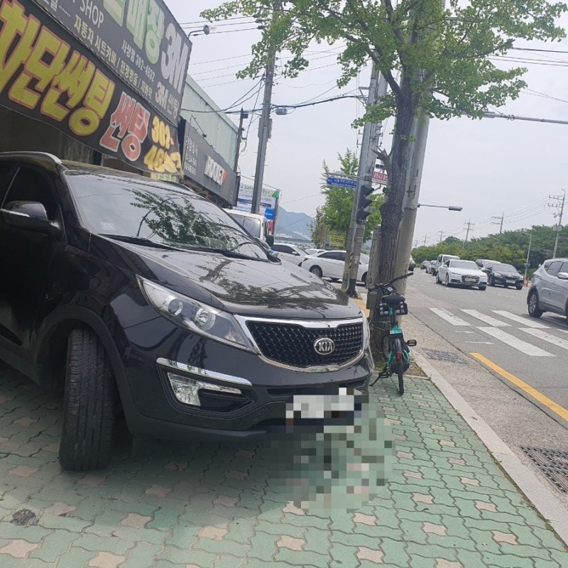 부산 자동차 썬팅 스포티지 전면 앞유리 열차단 90프로 썬팅 시공 부산광역시 사상구 괘법동 비즈프로필