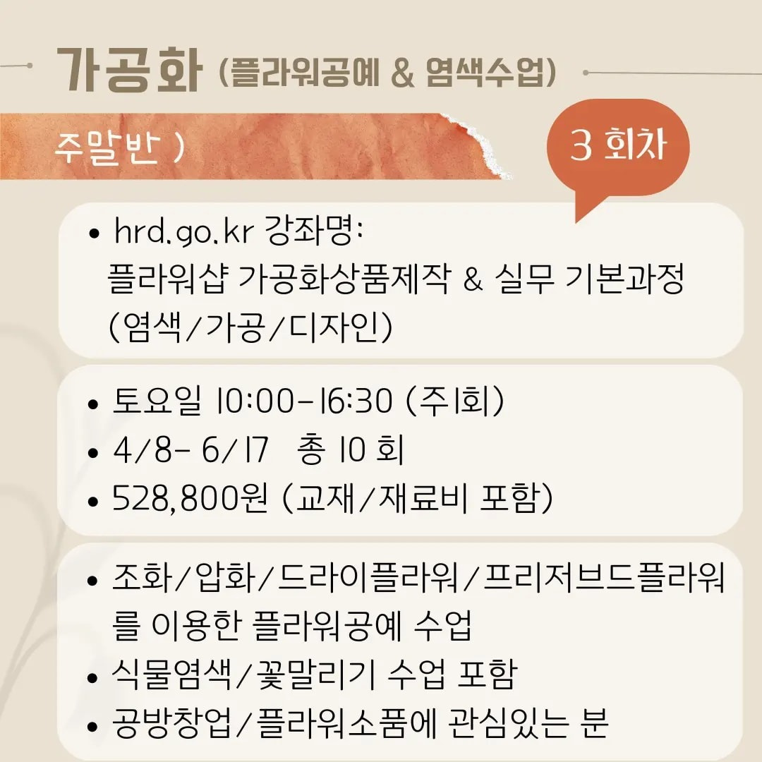 국비신규오픈 프리저브드플라워 드라이플라워 레진 캔들 리스클래스 경기도 용인시 수지구 상현동 비즈프로필