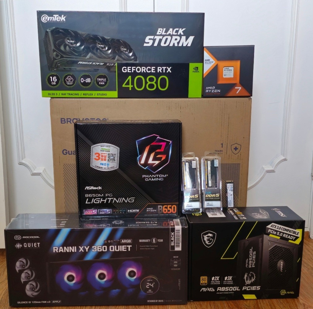 Amd 라파엘 7800x3d Rtx4080 Pc 조립 울산광역시 북구 양정동 비즈프로필