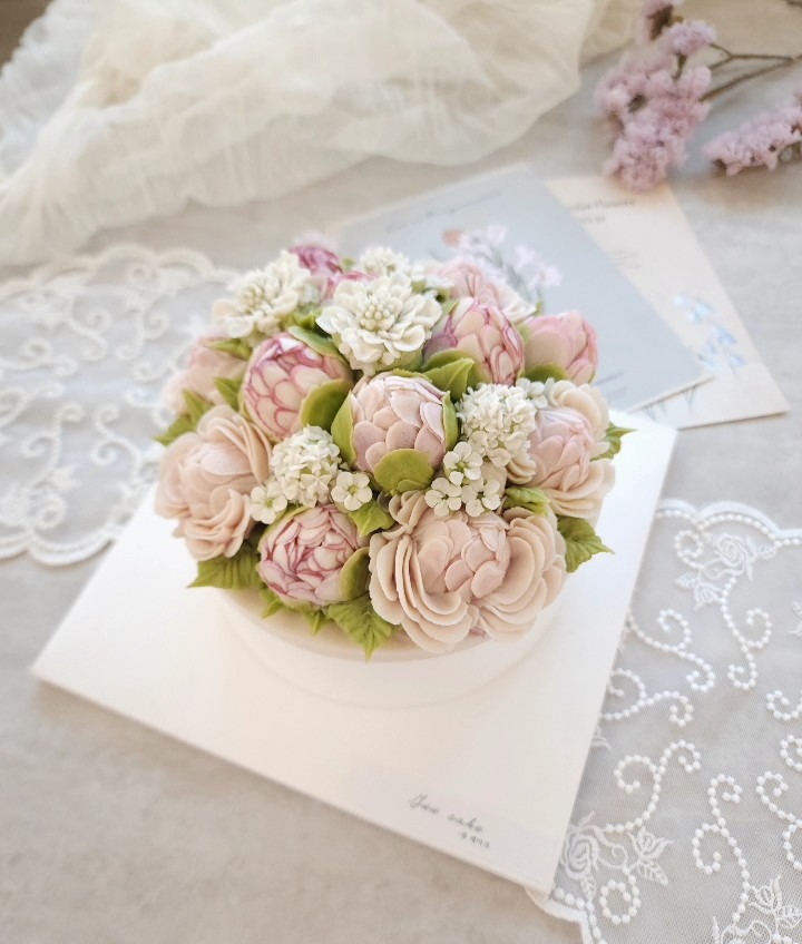 앙금플라워 떡케이크 주문제작 - 광주광역시 북구 양산동 | 비즈프로필