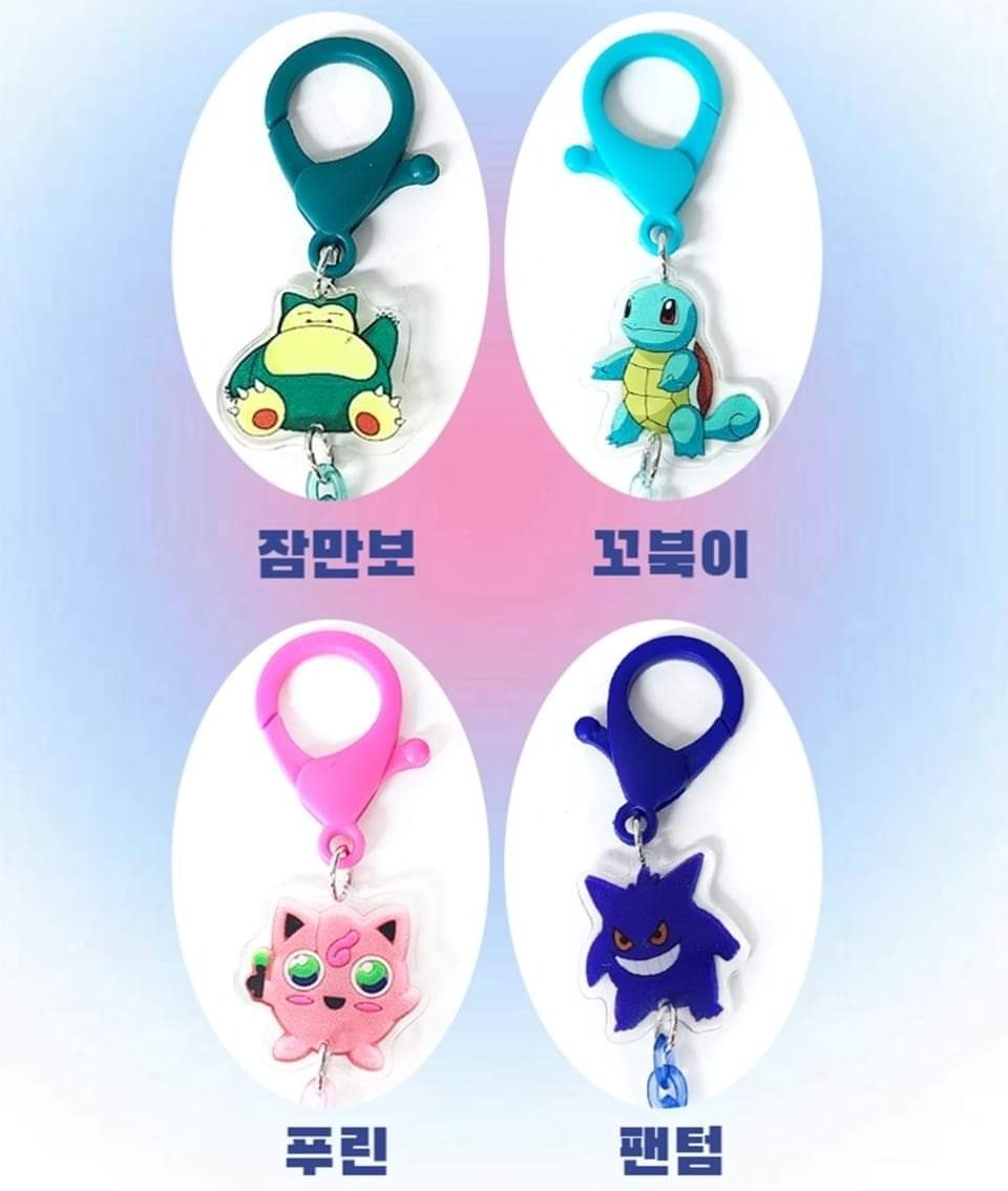 포켓몬 캐릭터 마스크 스트랩 줄 피카츄마스크줄 포켓몬스터 스트랩 캐치티니핑 티니핑 목걸이 팔찌 부산광역시