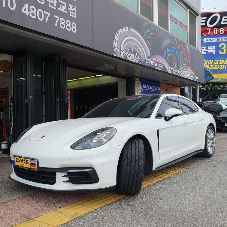 포르쉐 파나메라 21인치 피렐리 타이어 교체 경기도 성남시 분당구 판교동 비즈프로필
