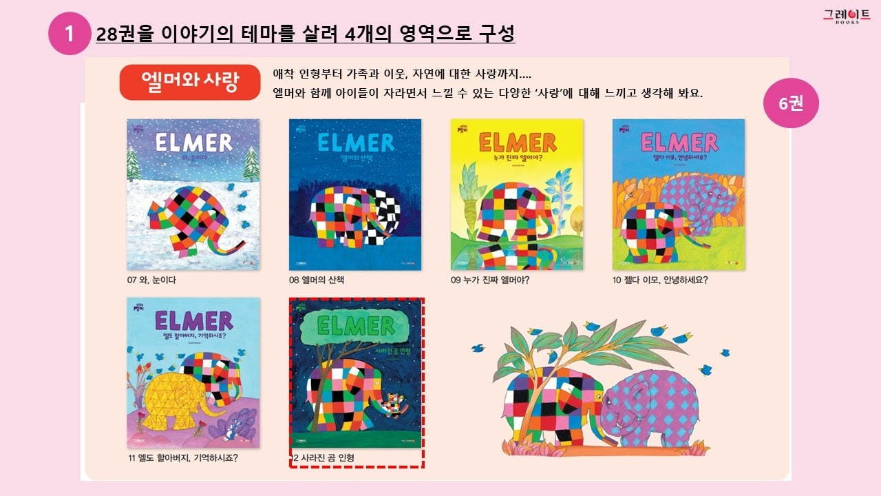 그레이트북스 신간 전세계의 아이들의 마음을 사로잡은 코끼리 엘머 서울특별시 강남구 세곡동 비즈프로필