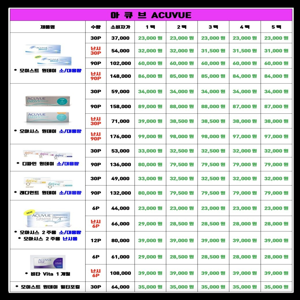 미광 원데이렌즈 클리어 에스프리 으뜸플러스안경 수원정자점 경기도 수원시 장안구 정자동 비즈프로필