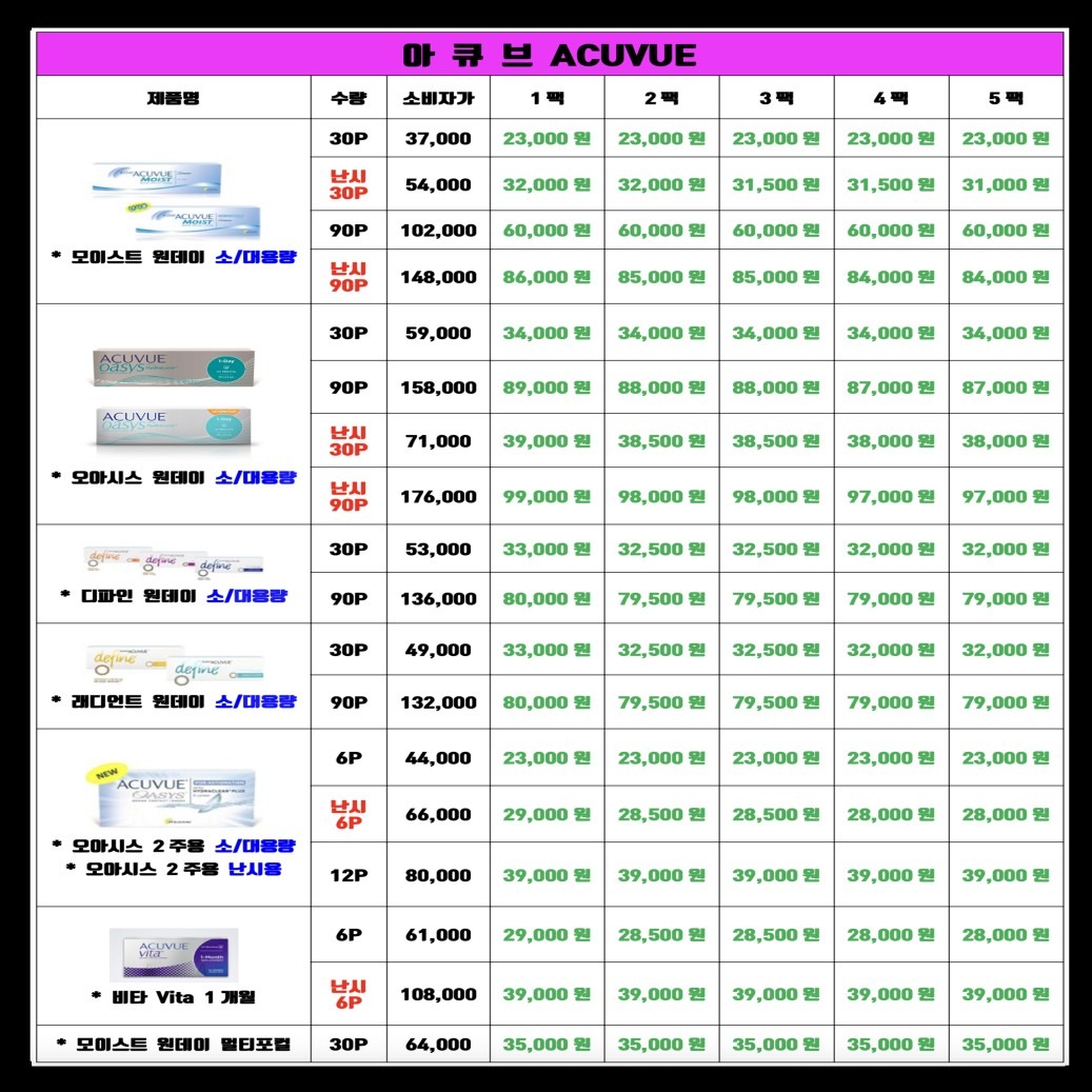 미광 원데이렌즈 클리어 에스프리 으뜸플러스안경 수원정자점 경기도 수원시 장안구 정자동 비즈프로필