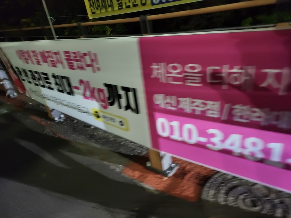 예신다이어트 새해맞이 이벤트 현수막 제작 및 설치 작업 대구광역시 달서구 진천동 비즈프로필