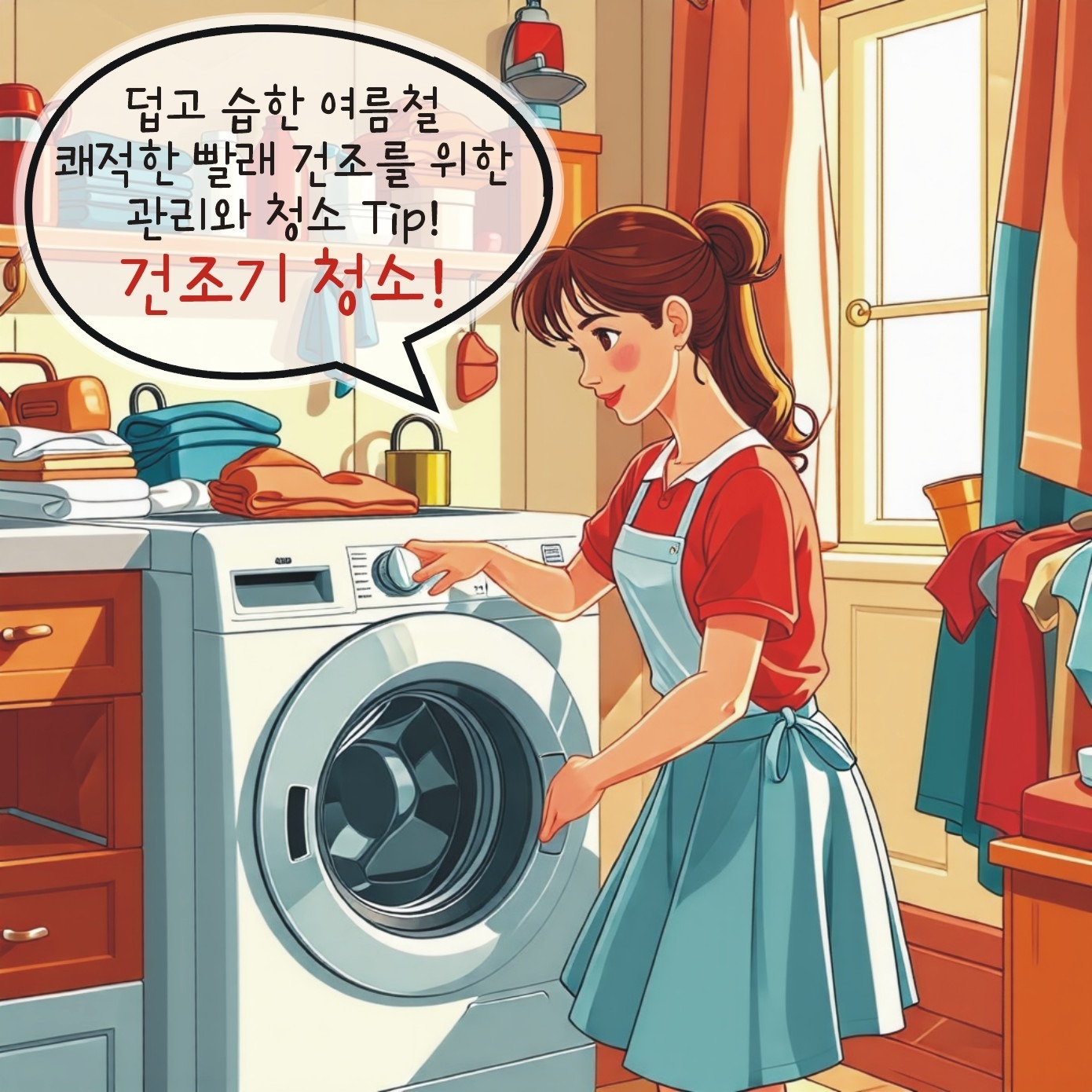 무덥고 습한 여름철 쾌적한 빨래 건조를 위한 건조기 관리와 청소 Tip 서울특별시 강북구 수유동 에어컨청소 당근 비즈 소식