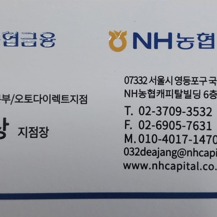 Nh농협캐피탈 경기도 고양시 덕양구 화정동 자동차판매 당근 동네 업체