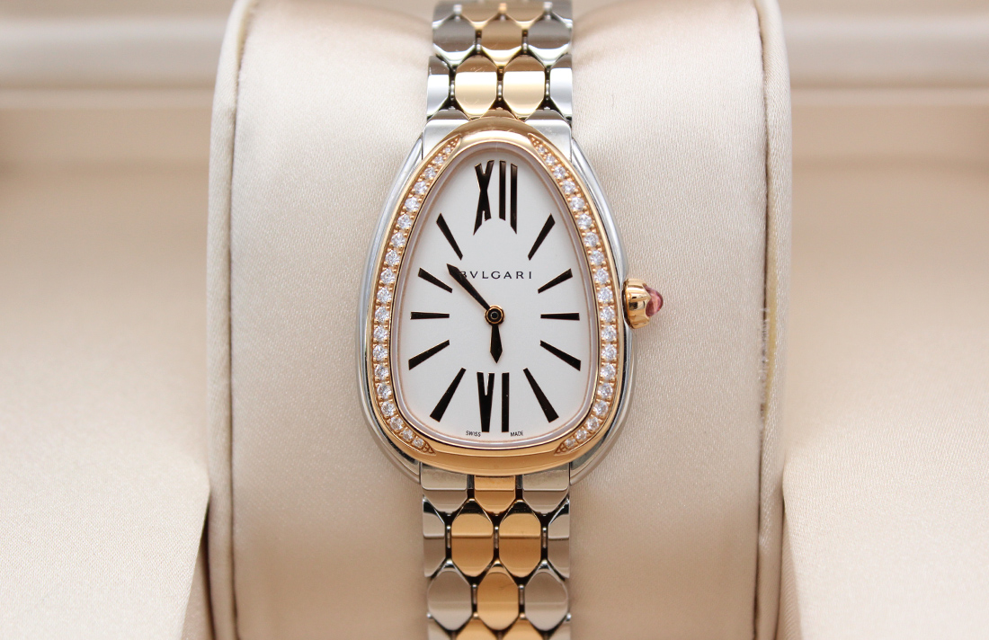 [중고명품다올] 불가리 세르펜티 세두토리 33mm 로즈골드 다이아 베젤 시계 103274 상태 A+급-1300만원 - 부산광역시 ...