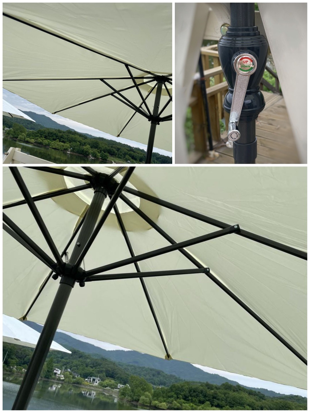 도르래 파라솔 대형 2.7M 비치 파라솔 방수 자외선 차단 - 인천광역시 서구 신현동 | 비즈프로필