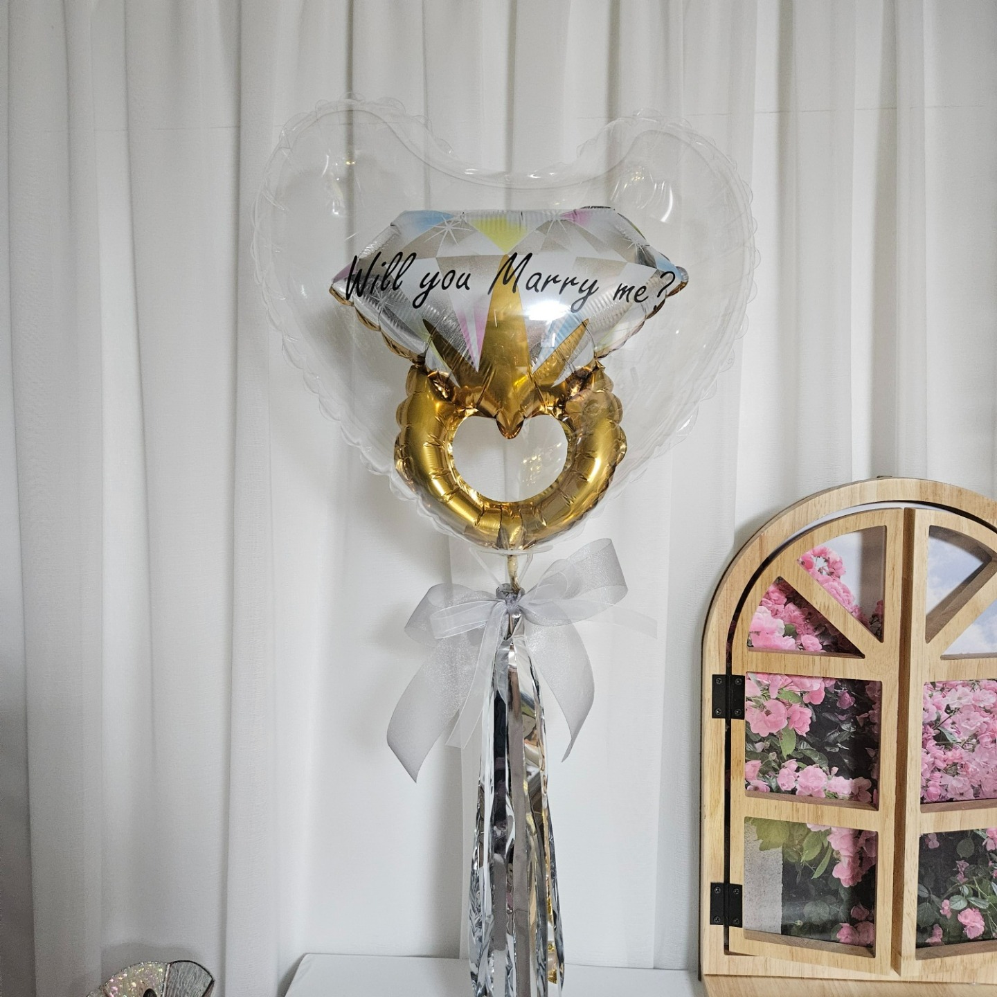 웨딩 반지 풍선 프로포즈 결혼식 브라이덜샤워 결혼 선물 레터링풍선 - 경기도 화성시 신동 | 비즈프로필