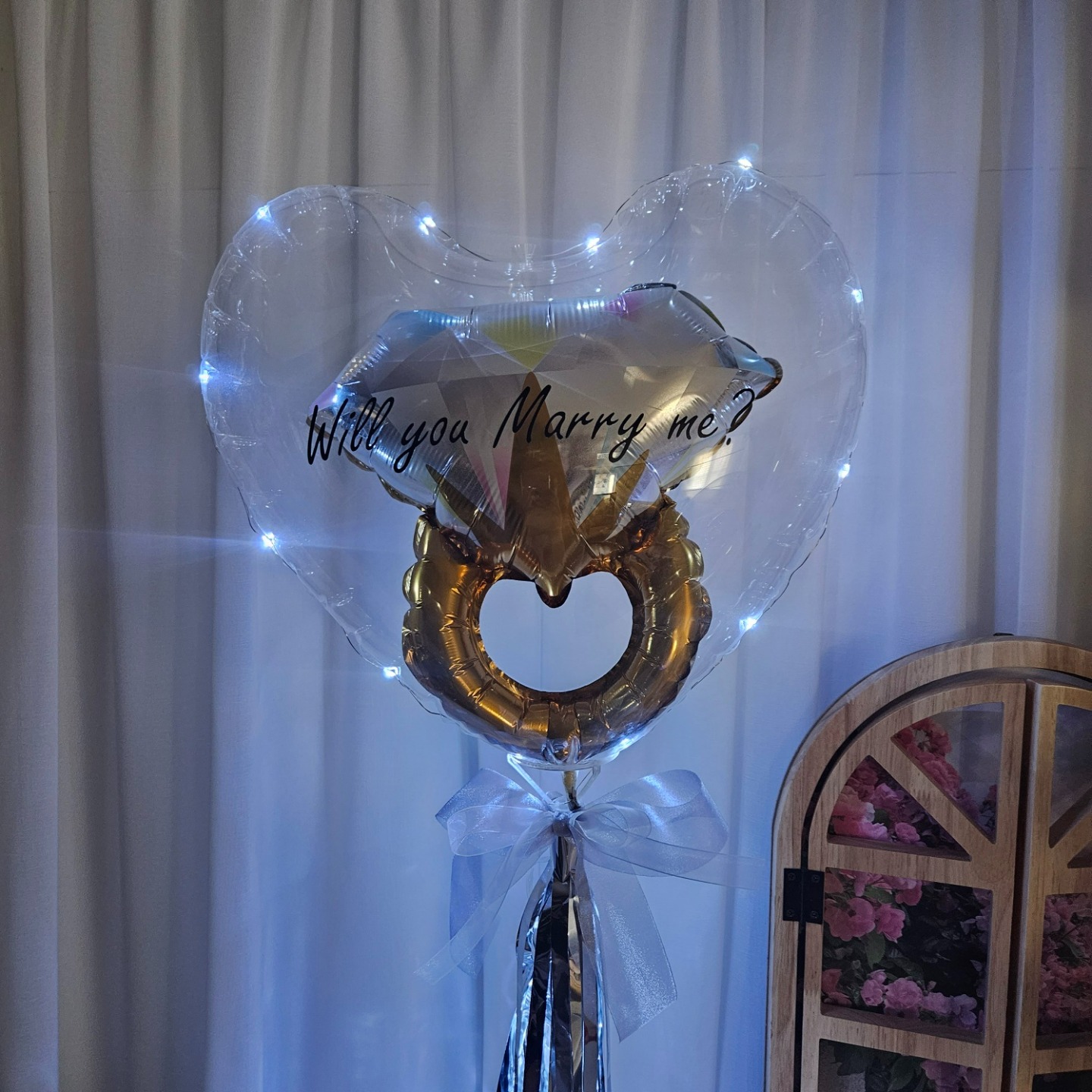 웨딩 반지 풍선 프로포즈 결혼식 브라이덜샤워 결혼 선물 레터링풍선 - 경기도 화성시 신동 | 비즈프로필