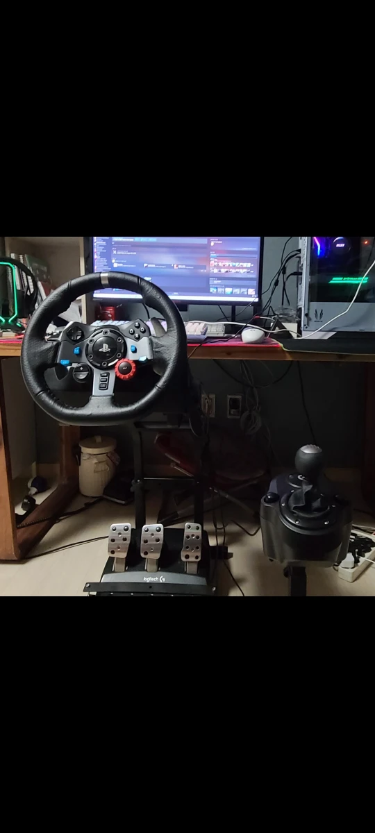 로지텍 g29 레이싱휠 +거치대 | 당근 중고거래