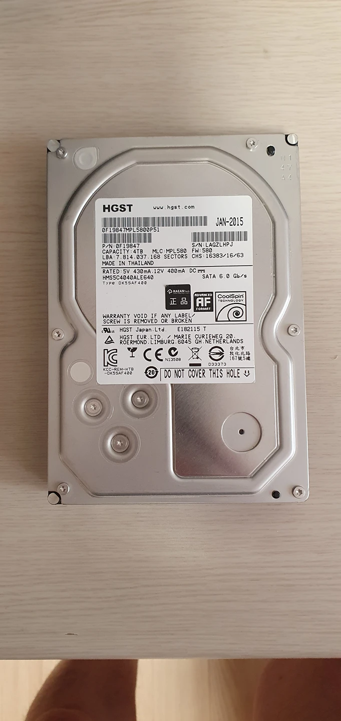 HGST 4TB 하드디스크 팝니다. | 당근 중고거래