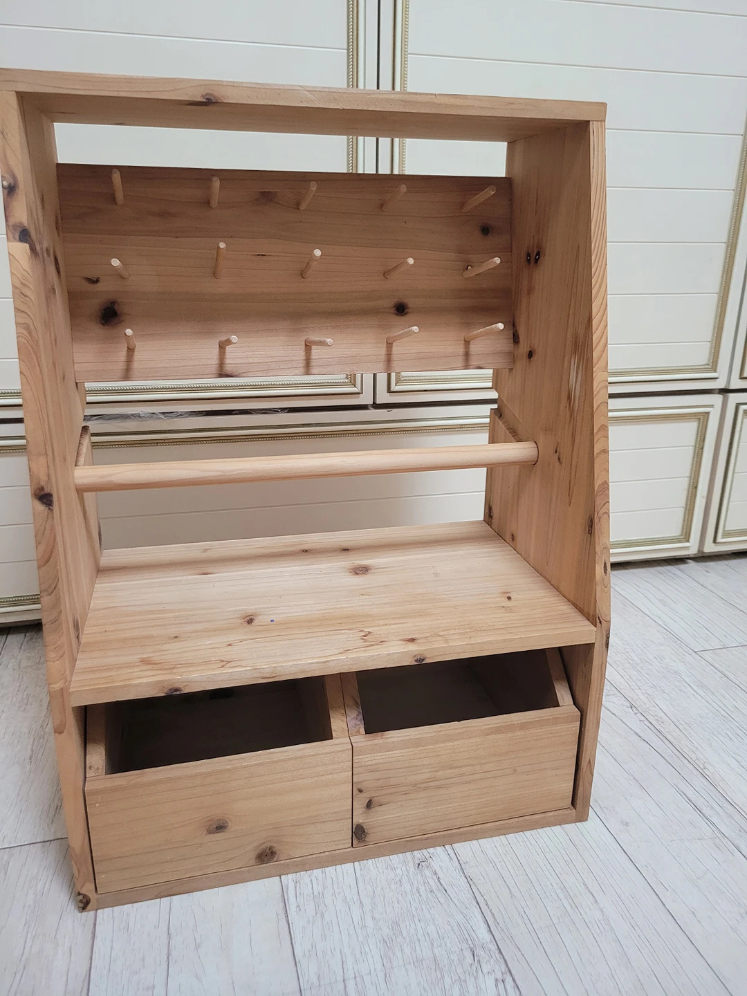 우드 재봉실걸이 및 수납장 당근마켓 중고거래