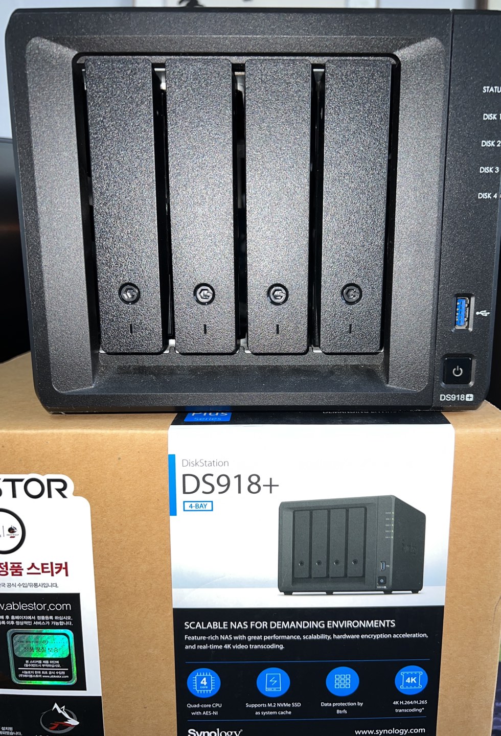 시놀로지 ds918+ 8GB | 당근 중고거래