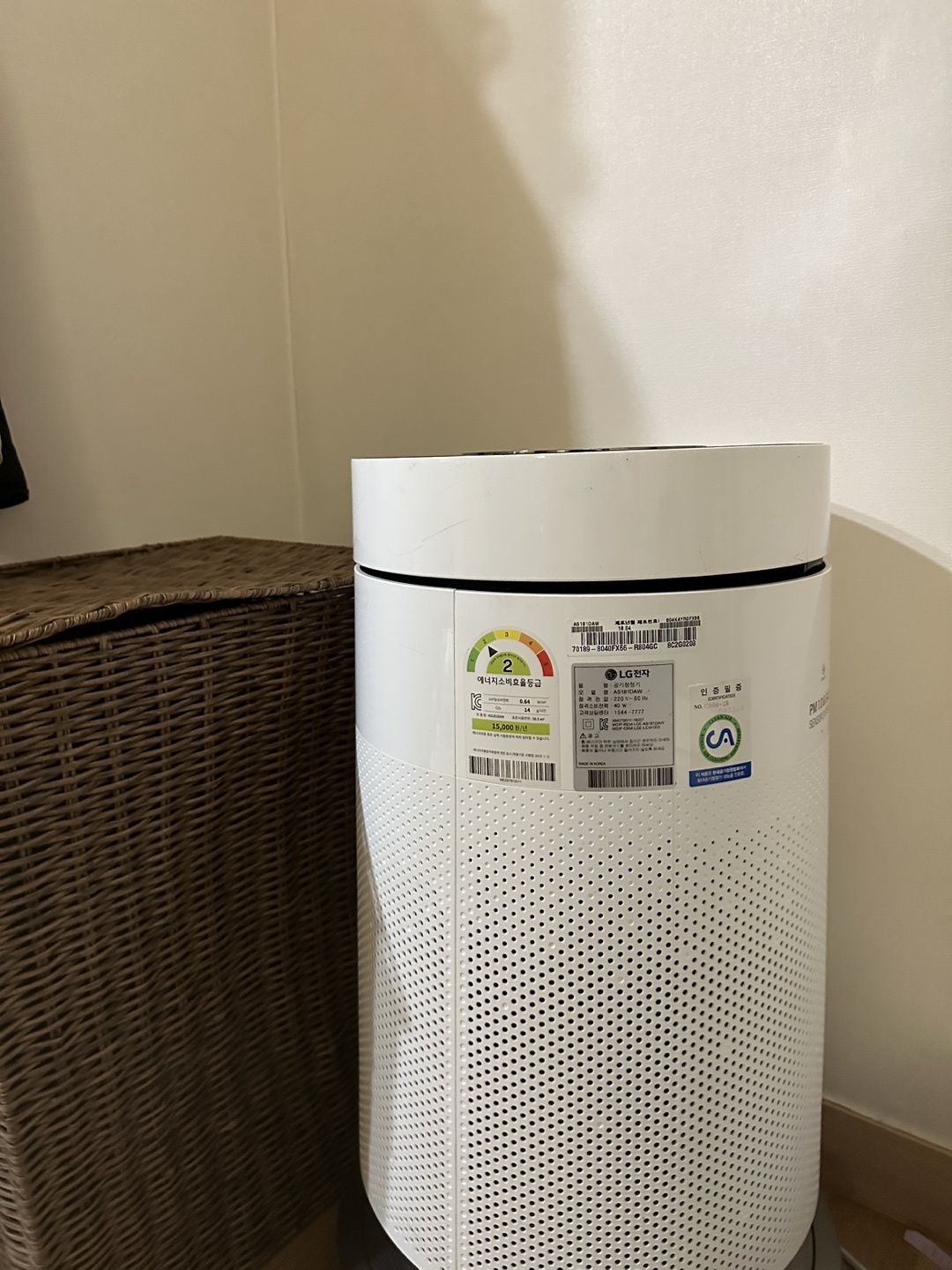 LG 엘지 공기청정기(as181... | 당근 중고거래