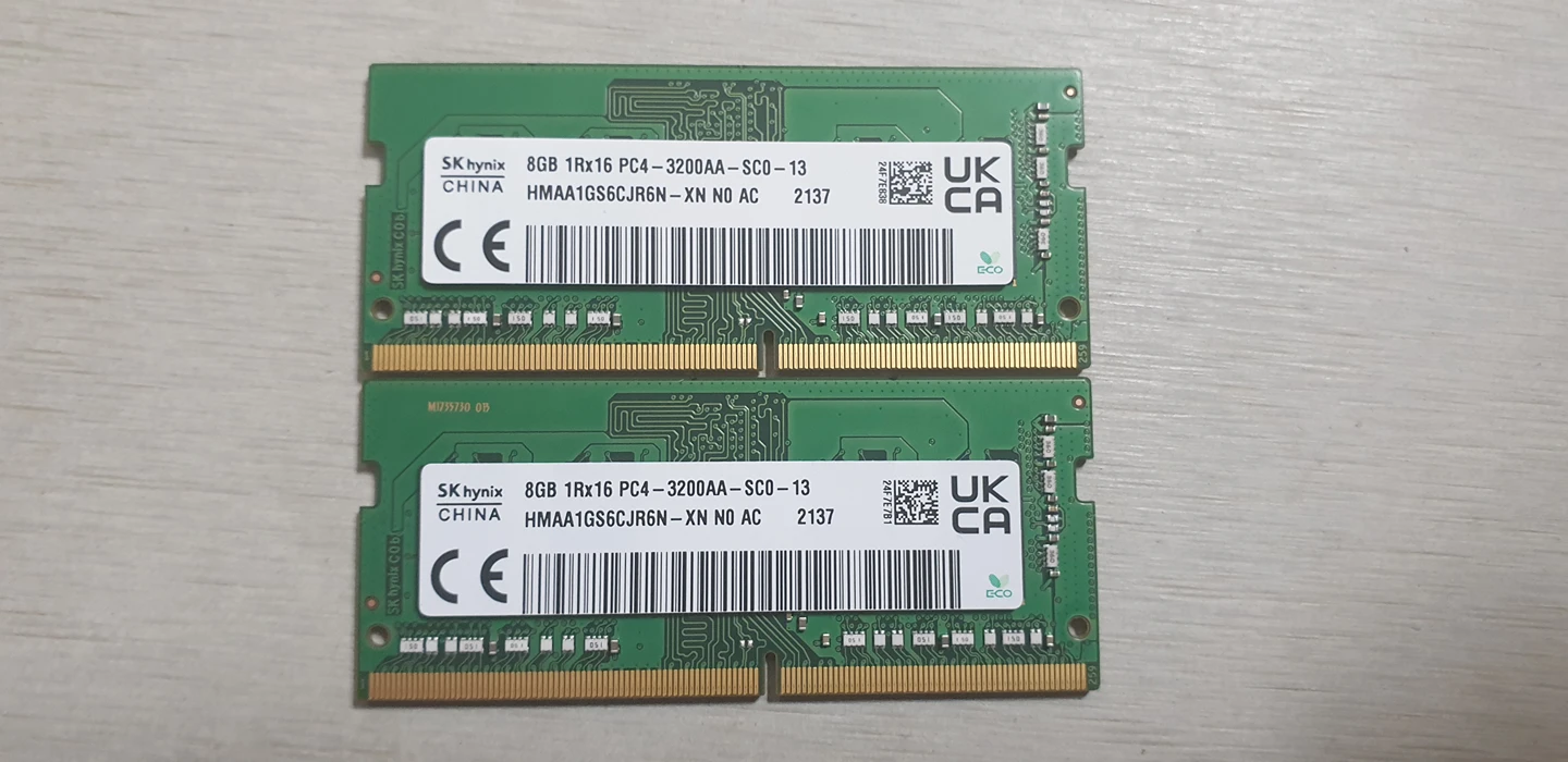 노트북램 DDR4 3200 8G 2개 | 당근마켓 중고거래
