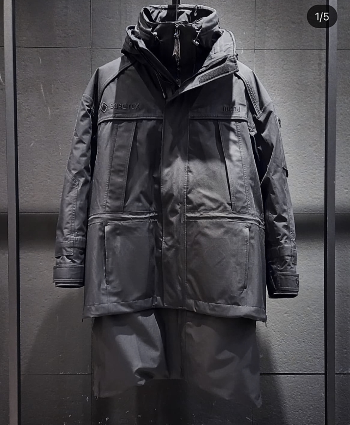 [S] 준지 21FW 229 고어텍스 X 준지 콜라보 구스 다운 패딩 블랙 | 남성패션/잡화 | 당근 중고거래