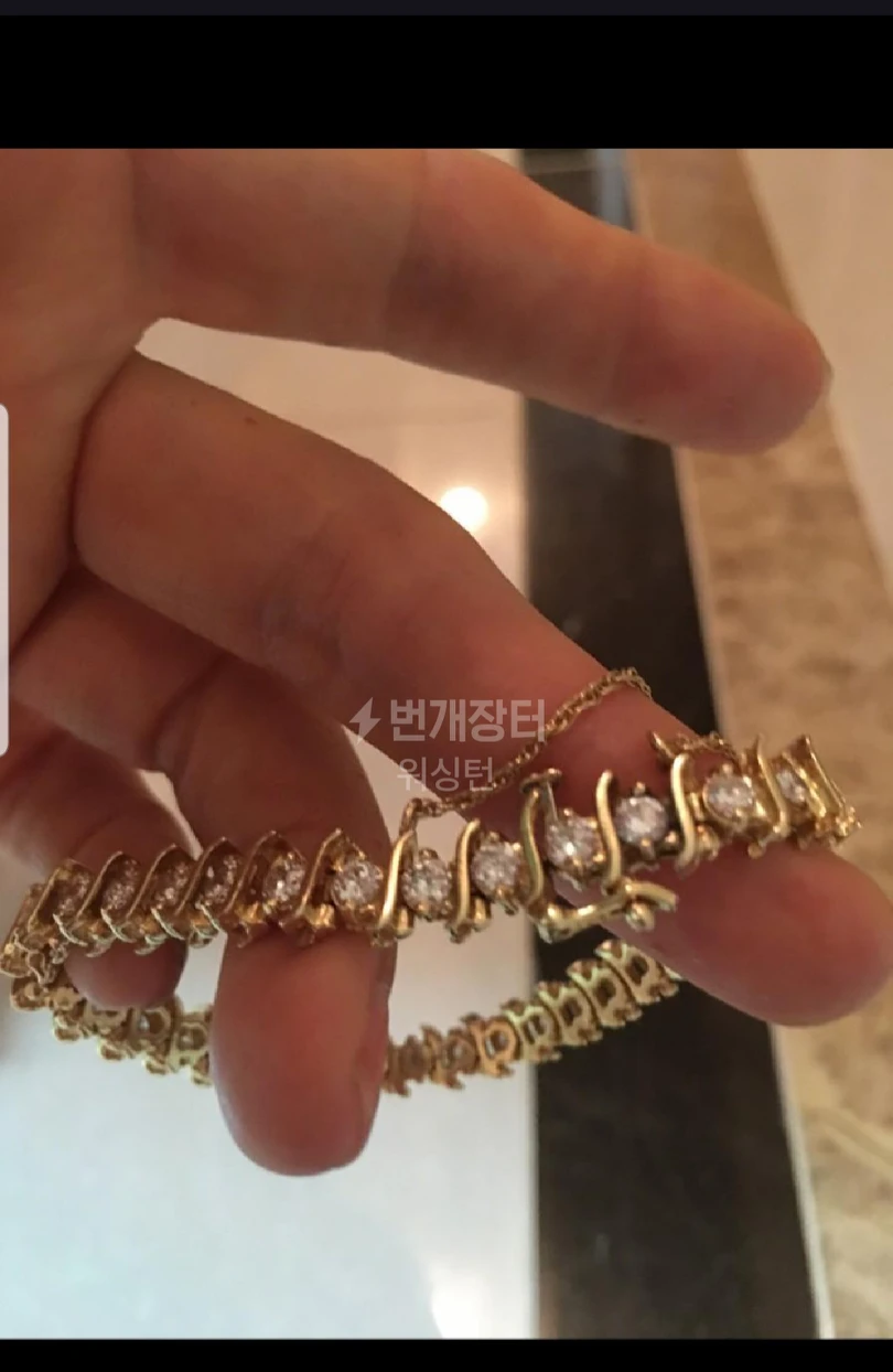 천연다이아몬드 14k 테니스 브... | 당근 중고거래