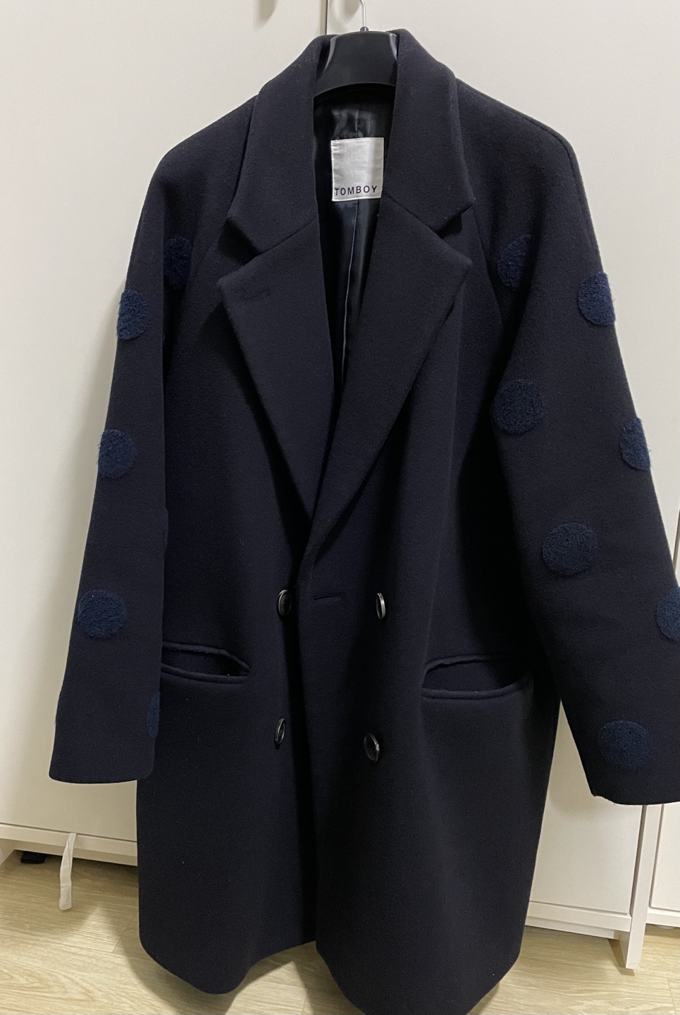 톰보이 울70 블랙 코트 | 당근 중고거래