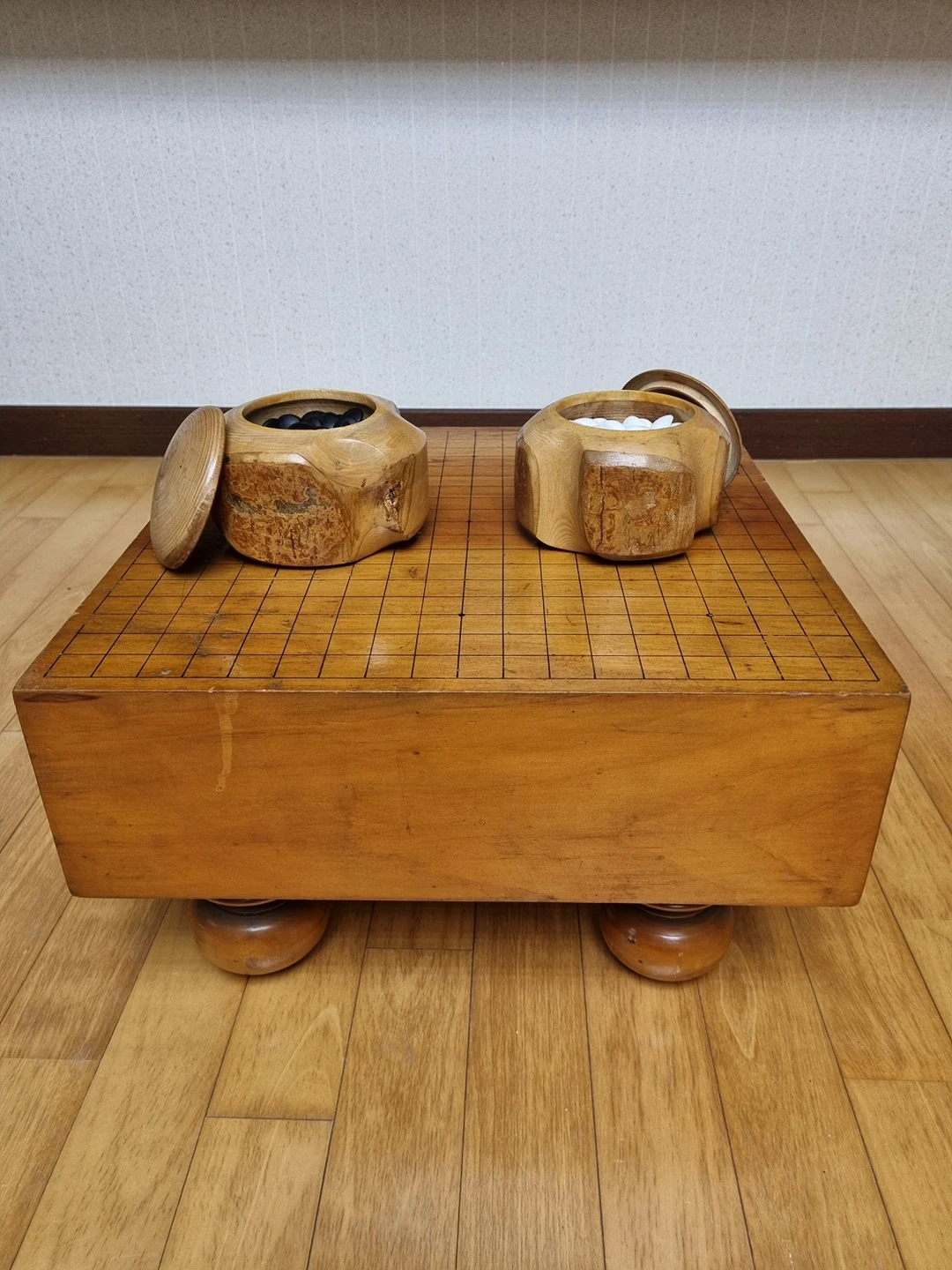 고급 원목 바둑판 바둑알 포함 당근 중고거래