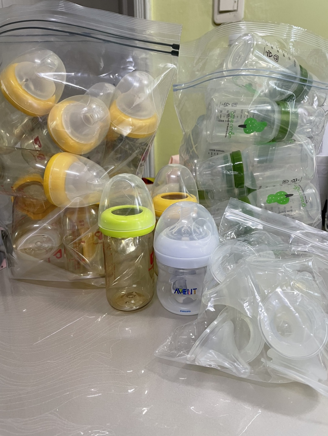 더블하트젖병160ml 12개+s... | 당근 중고거래