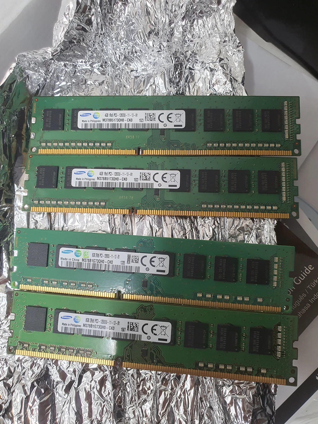 삼성 시금치 램 Ddr3 4g× 당근 중고거래