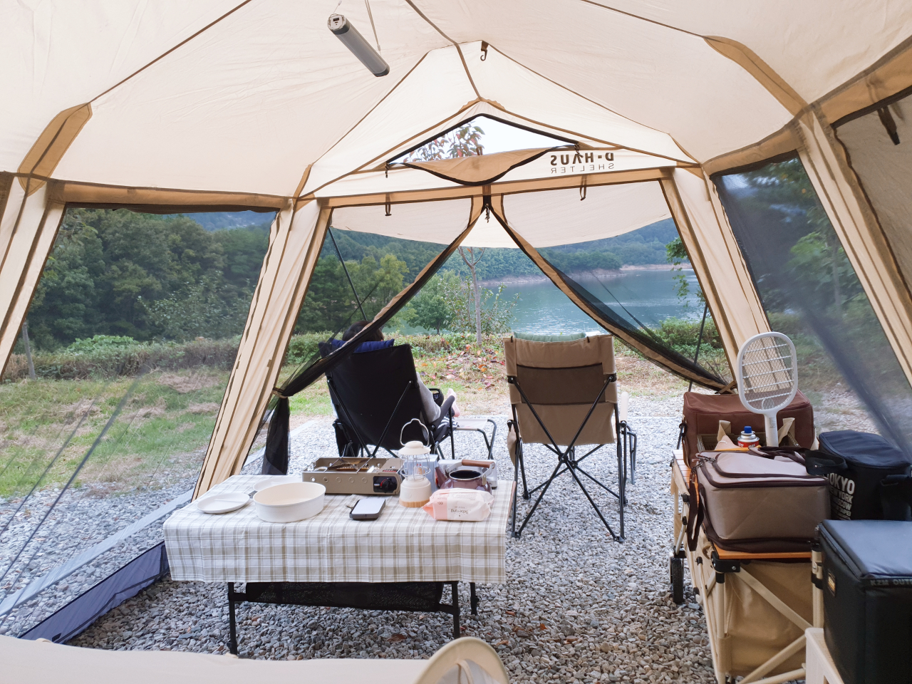 닥터캠프 디하우스 쉘터 원터치텐트 피크닉 차박 캠핑 | 스포츠/레저 | 당근 중고거래