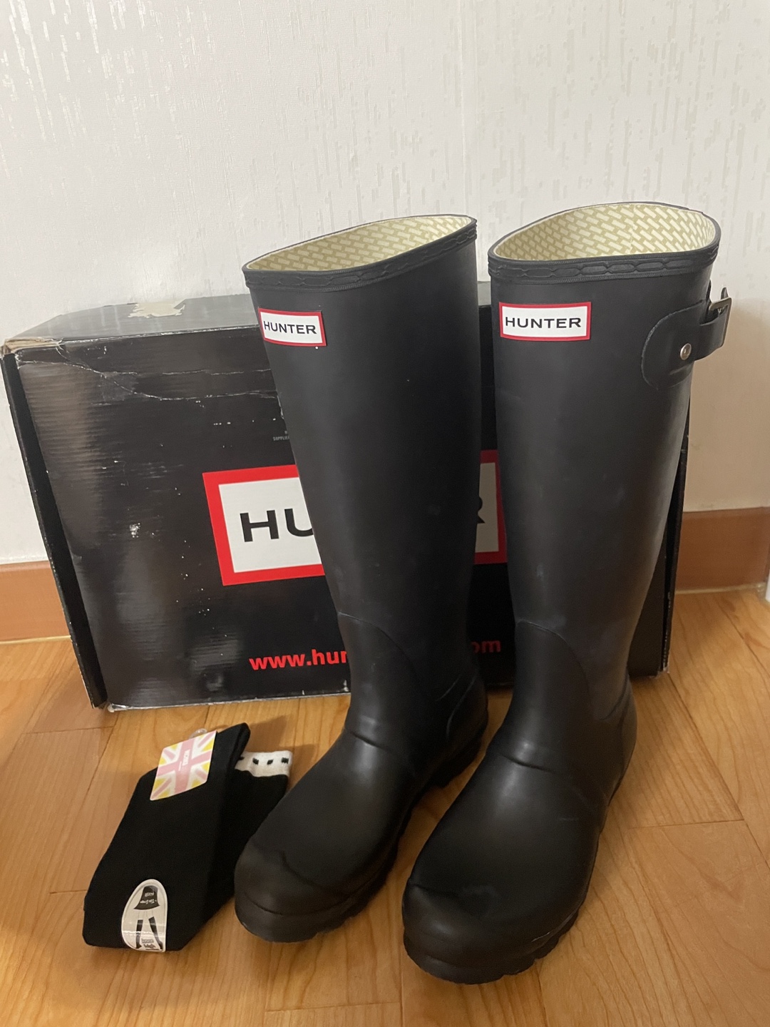 헌터 무광 블랙 오리지널 톨(UK4) | 당근 중고거래