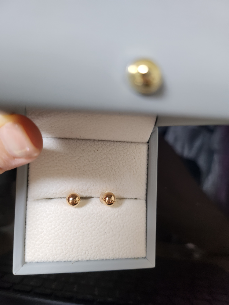 14k 6mm 볼 귀걸이 | 당근마켓 중고거래