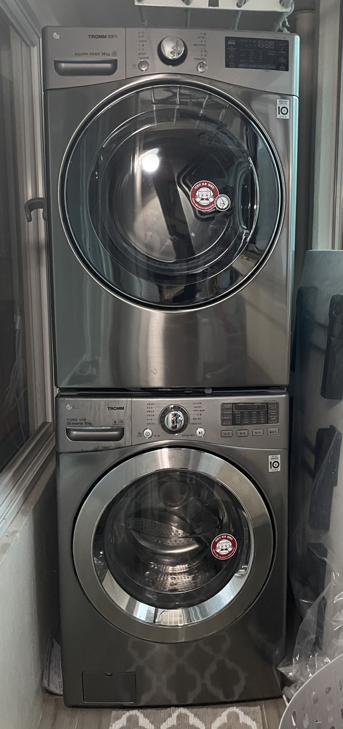 9월 12일 수거 가능_LG 트롬 세탁기 F16VDAT 16kg +LG 건조기 RH14VH 14kg | 영통3동 | 생활가전 | 당근 중고거래