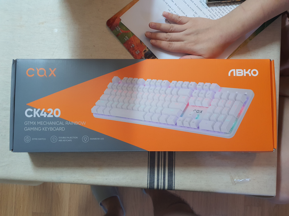 콕스 ck420 기계식키보드 적... | 당근 중고거래