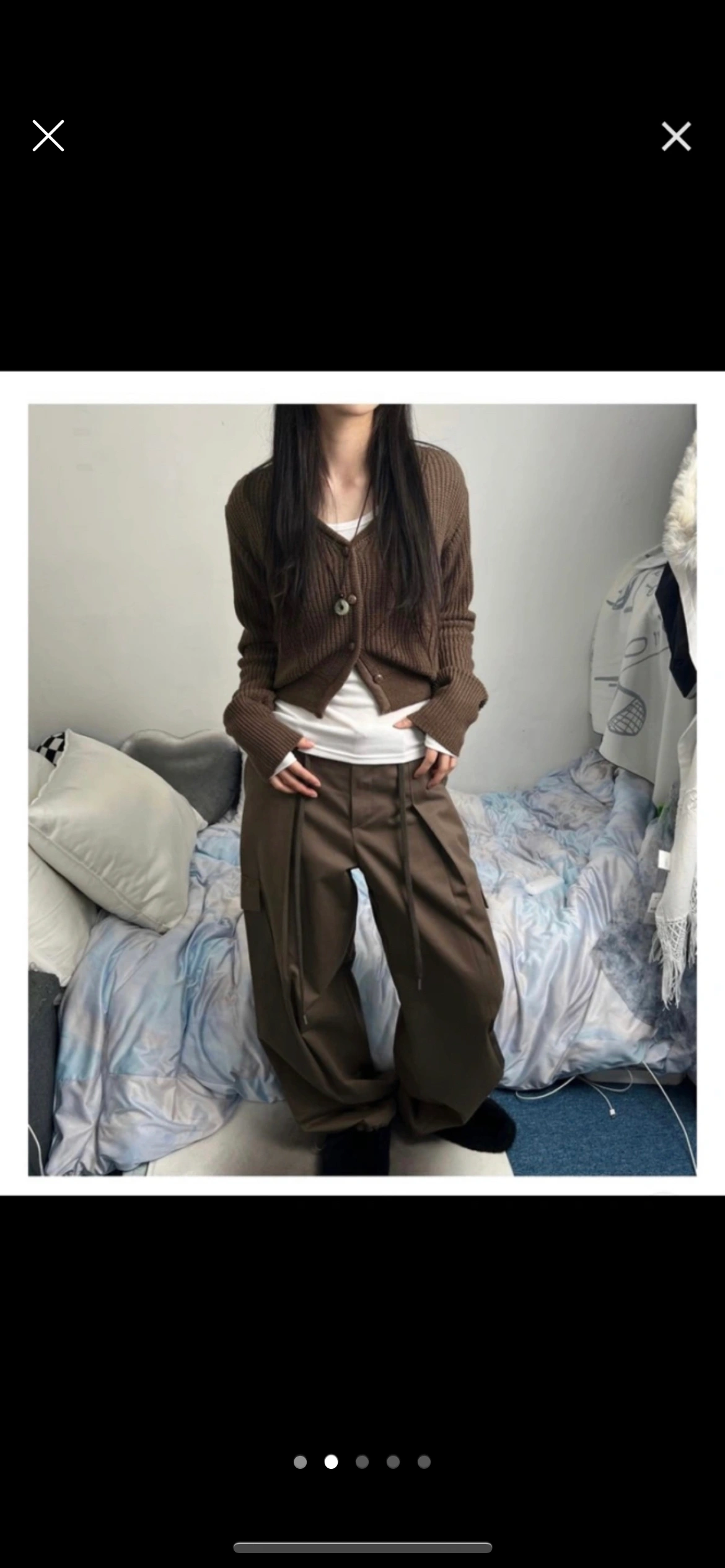 (새상품) 크롭 골지가디건 브라운 | 장위동 | 여성의류 | 당근 중고거래
