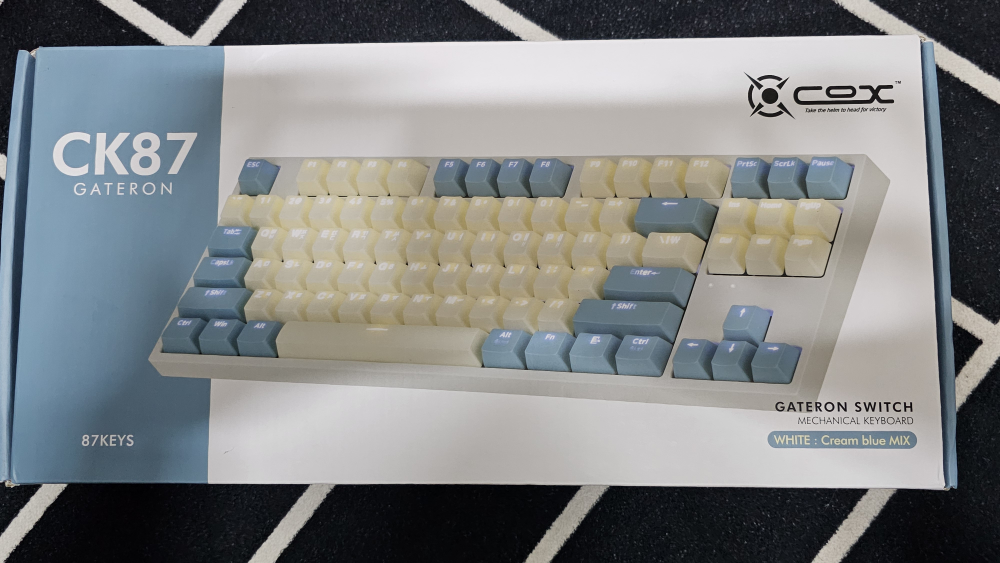 콕스 CK87 크림블루 게이트론 황축 | 디지털기기 | 당근 중고거래