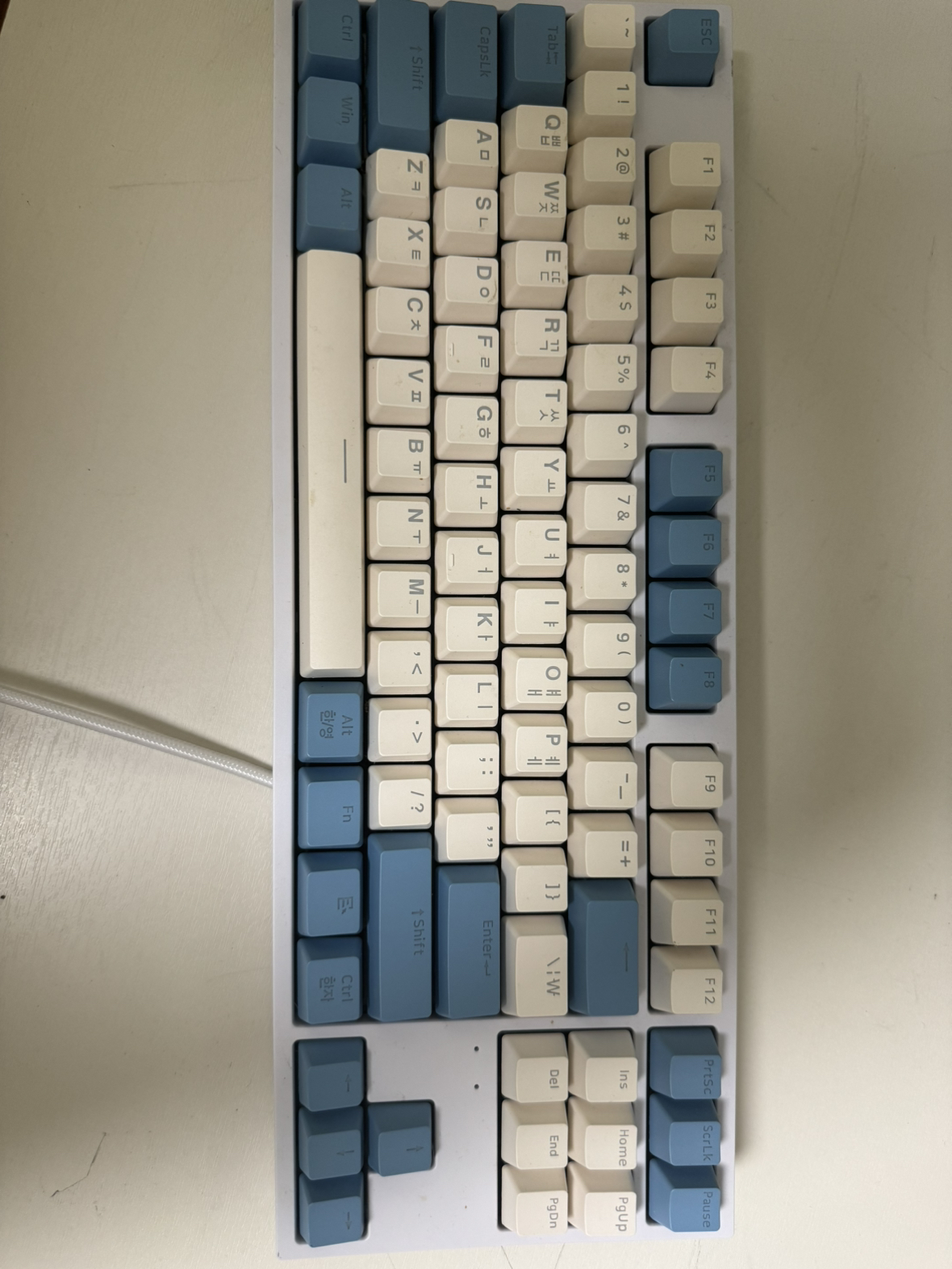 콕스 ck87 게이트론 황축 크림블루 | 당근 중고거래