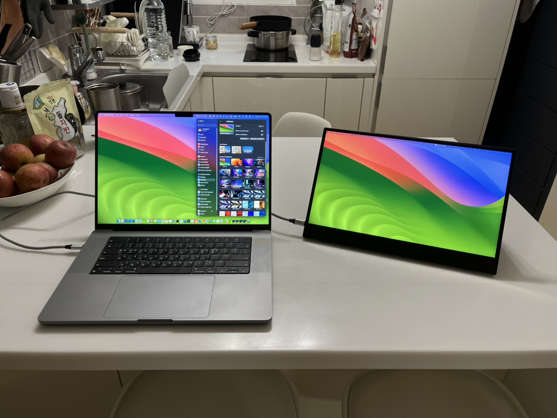 한성 tfx156t 휴대용 모니터 | 당근 중고거래