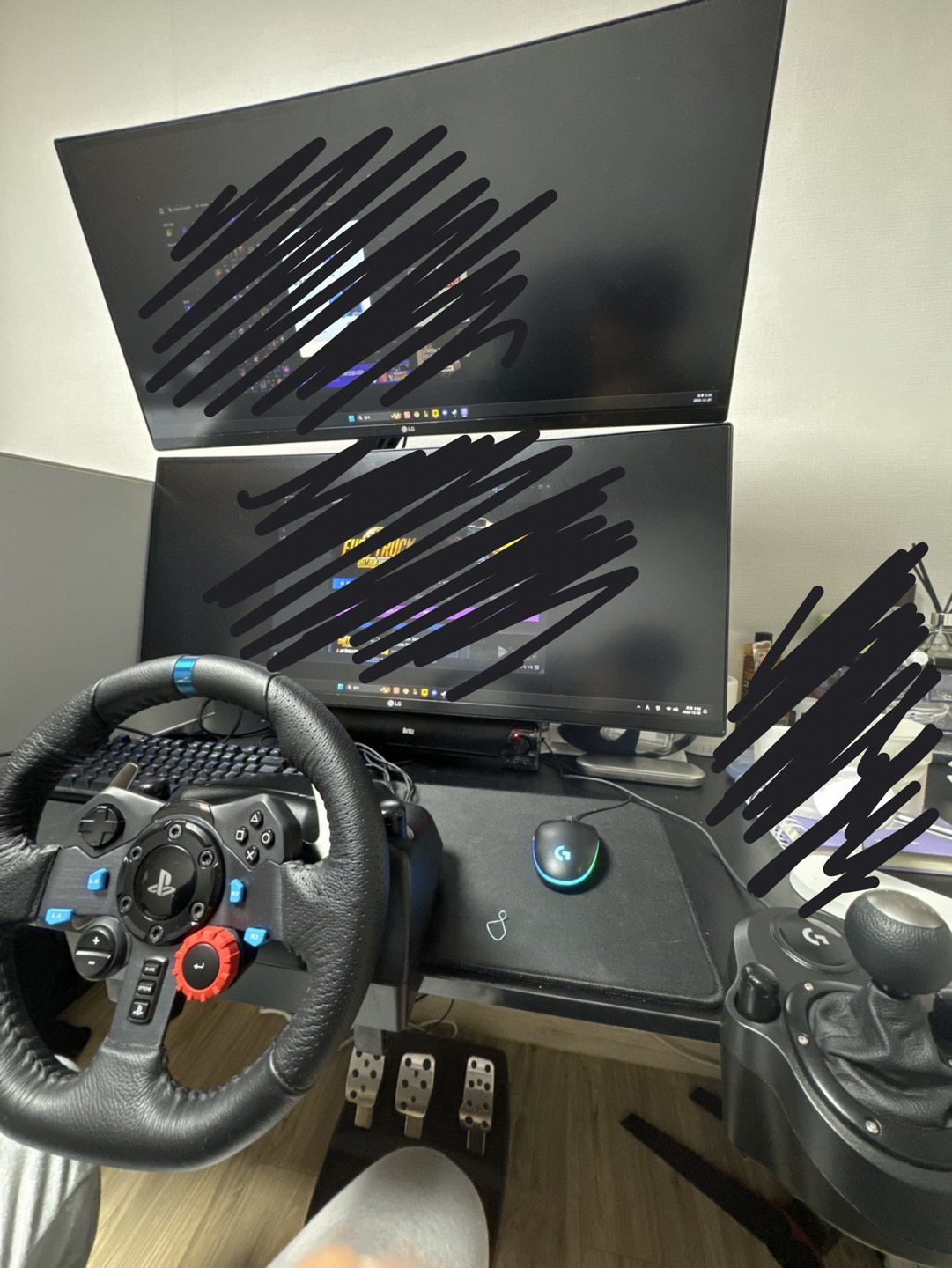 로지텍G29 레이싱 휠 세트로 ... | 당근 중고거래