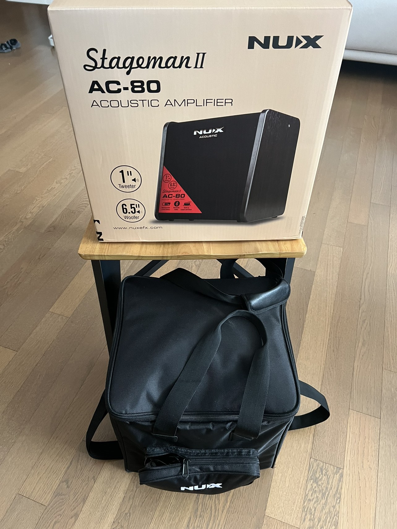 기타앰프 NUX AC80 스테이지맨 어쿠스틱기타 충전식 버스킹앰프 뉴엑스 Stageman II AC 80 | 생활가전 | 당근 중고거래
