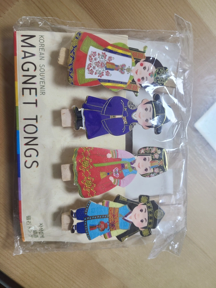 예공축하카드 자석집게 한국 친구 선물 외국인 친구 선물 외국인 선물 외국 친구 선물 기념품 한국기념 미개봉 새상품