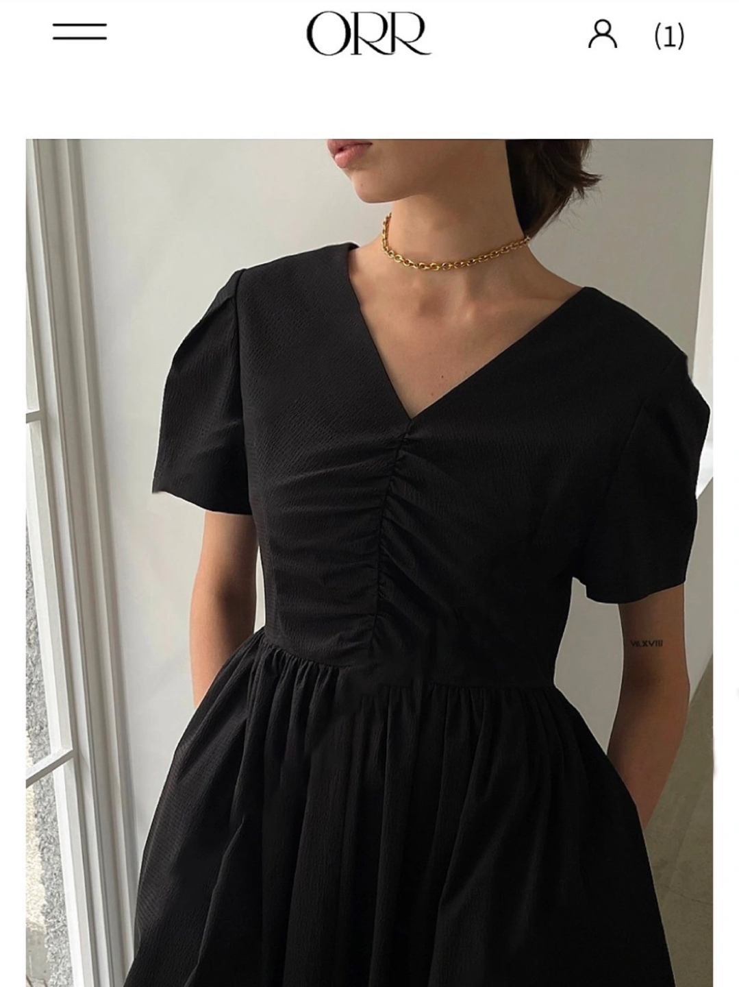 오르 orr 시어서커 셔링 원피스 | 당근 중고거래