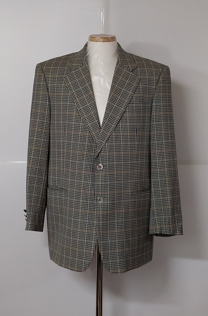 100)DAKS닥스 메리노울체크 수트 자켓 콤비