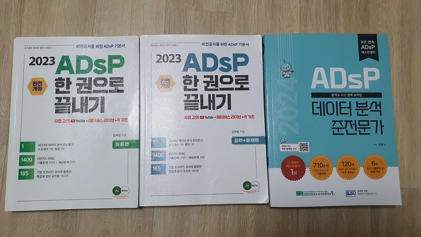 ADSP 2023 한권으로 끝내기 + 2024 민트책 | 도서 | 당근 중고거래