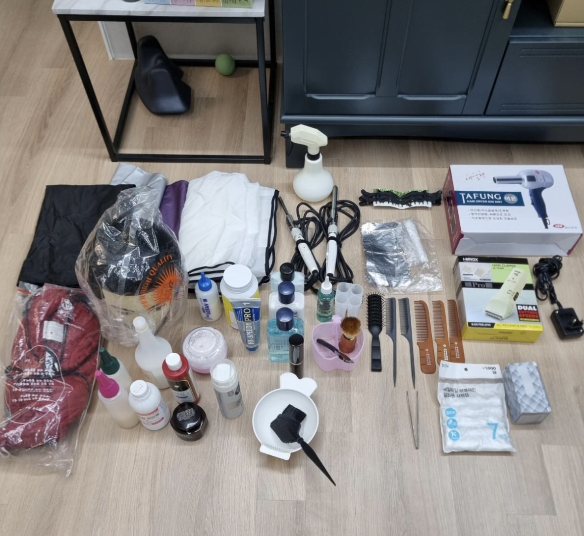 이용사실기 세트(마타하리,연습용가발 포함) | 뷰티/미용 | 당근 중고거래