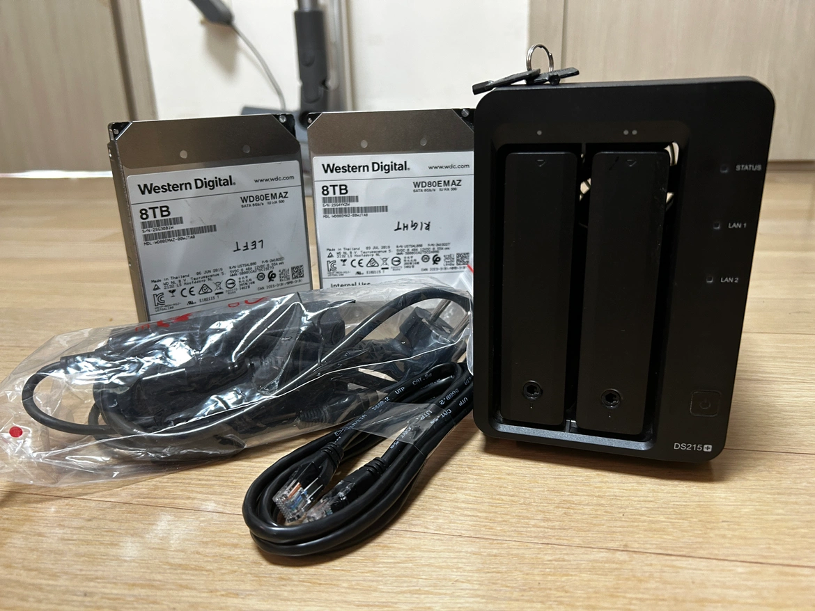 시놀로지 NAS DS215+ 와 16TB HDD (8TB*2ea) 판매합니다 | 디지털기기 | 당근 중고거래