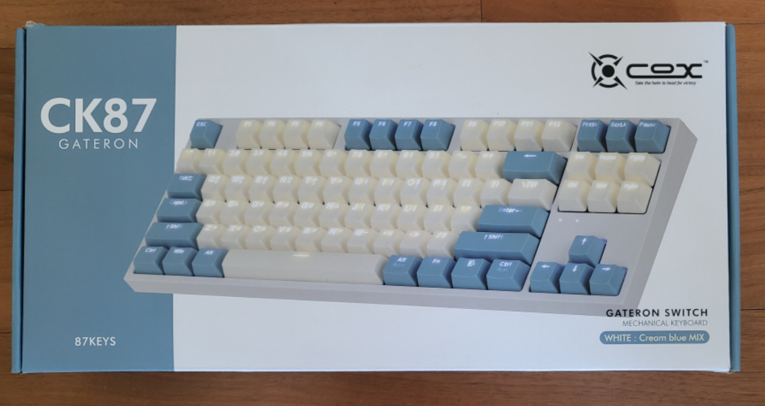 cox ck87 크림 블루 게이트론 황축 LED 게이밍 기계식 키보드 | 물금읍 | 취미/게임/음반 | 당근 중고거래