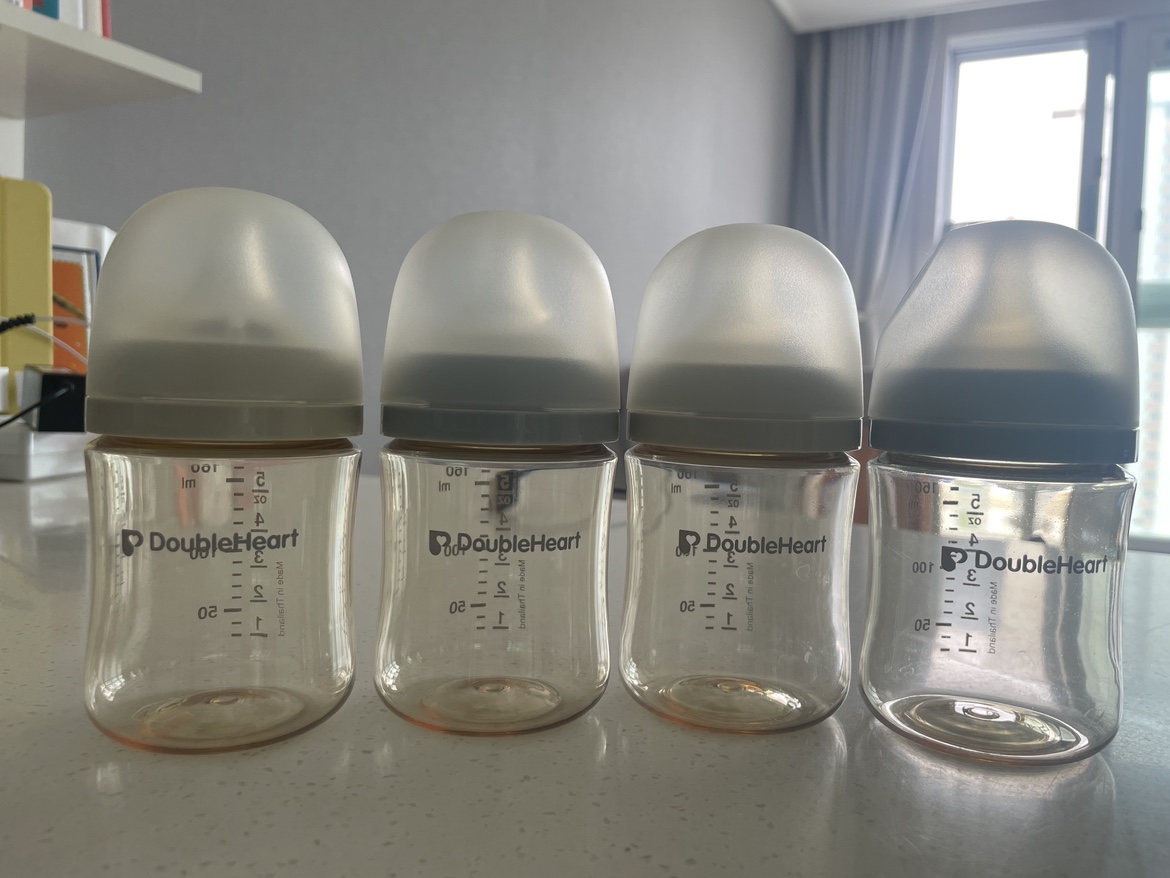 더블하트 젖병 160ml+젖꼭지... | 당근 중고거래