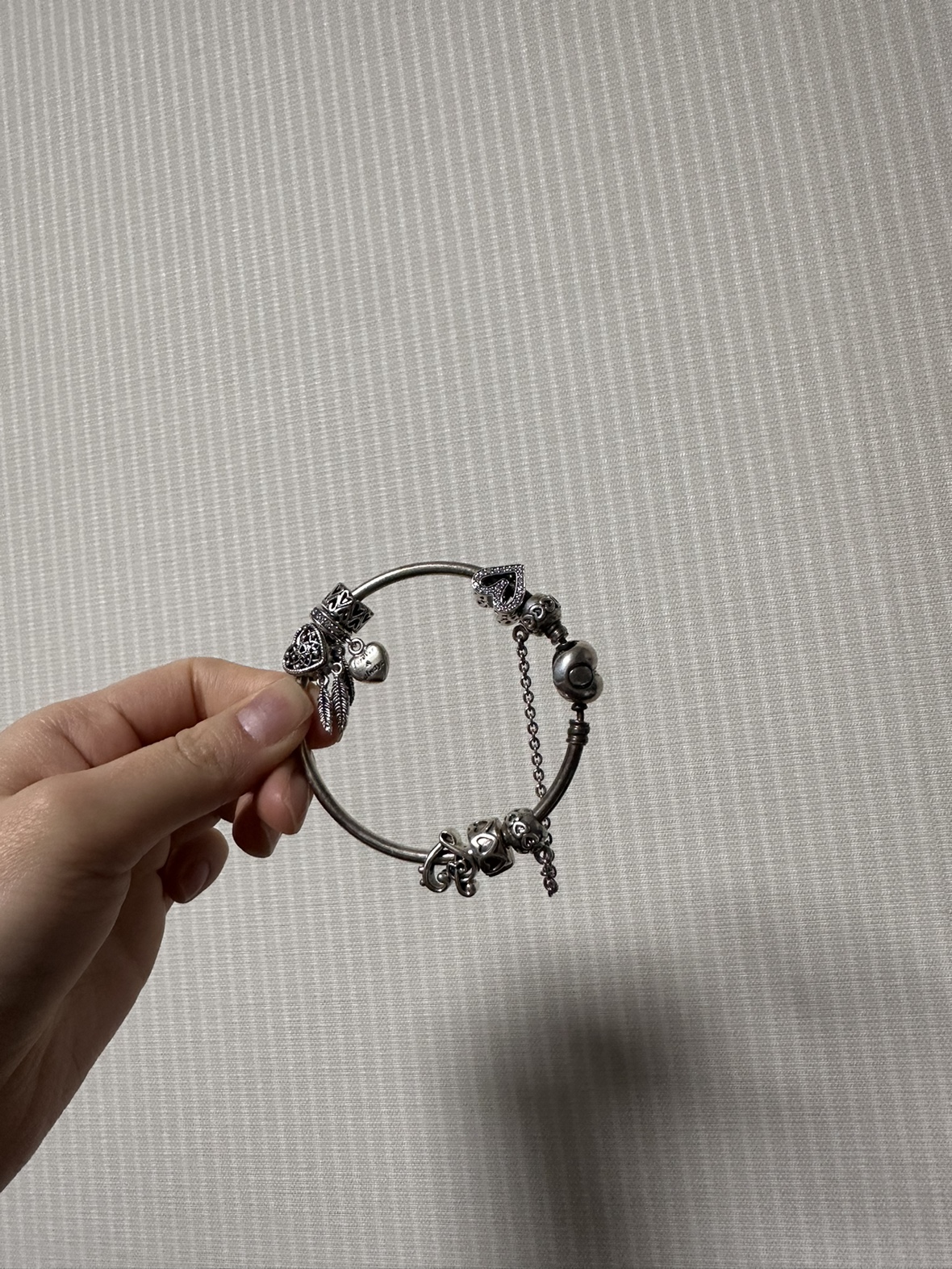 (오늘만이가격) 판도라팔찌(참5개,클립1개,체인1개) | 여성잡화 | 당근 중고거래