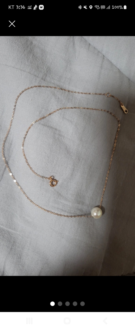 14k 진주목걸이 | 당근 중고거래